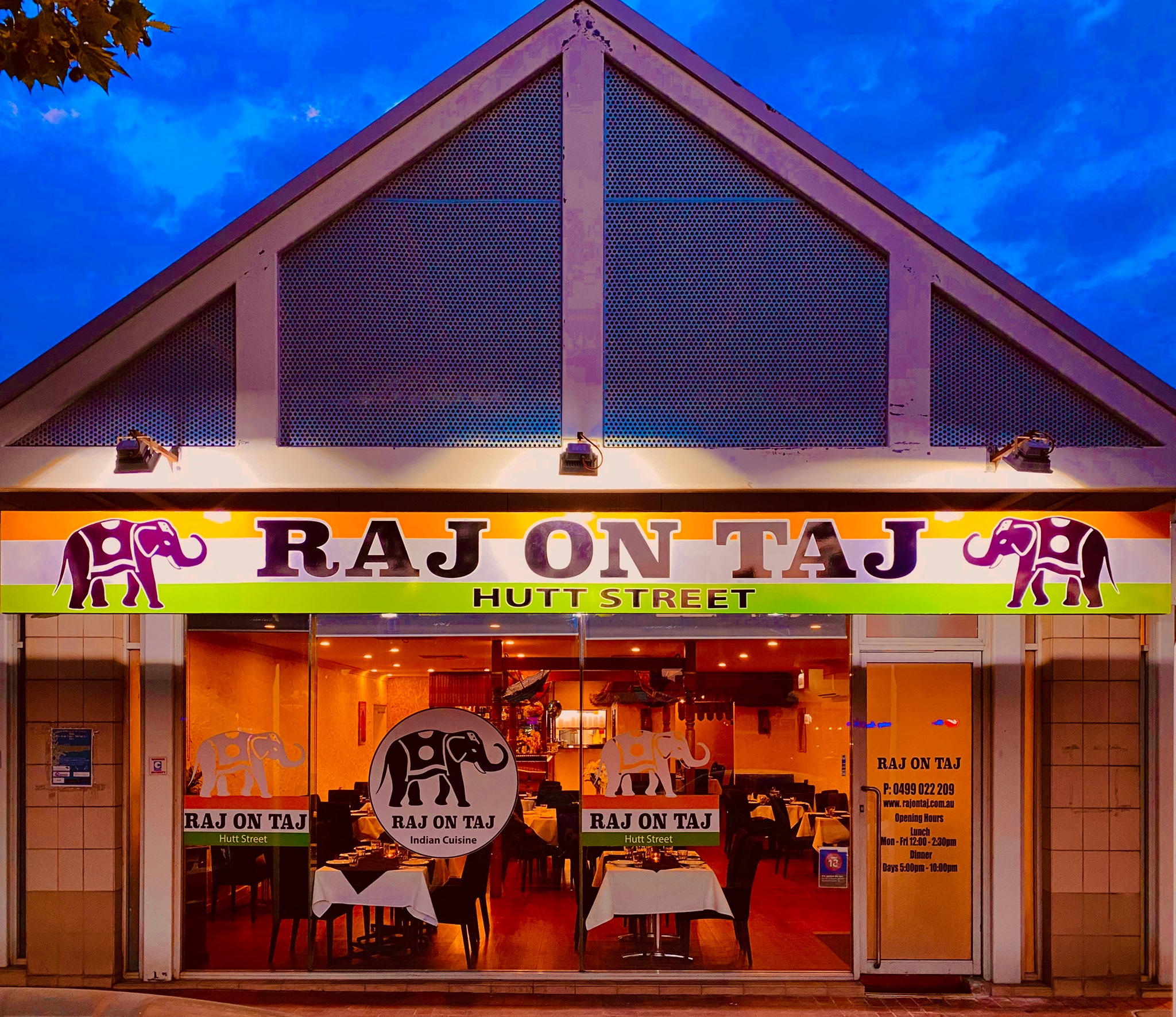 Raj on Taj Hutt Street - Ambient Menu