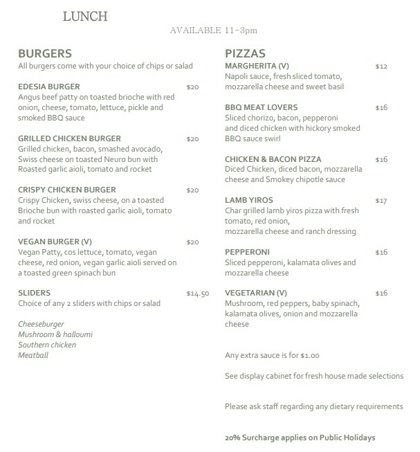 Edesia - Ambient Menu