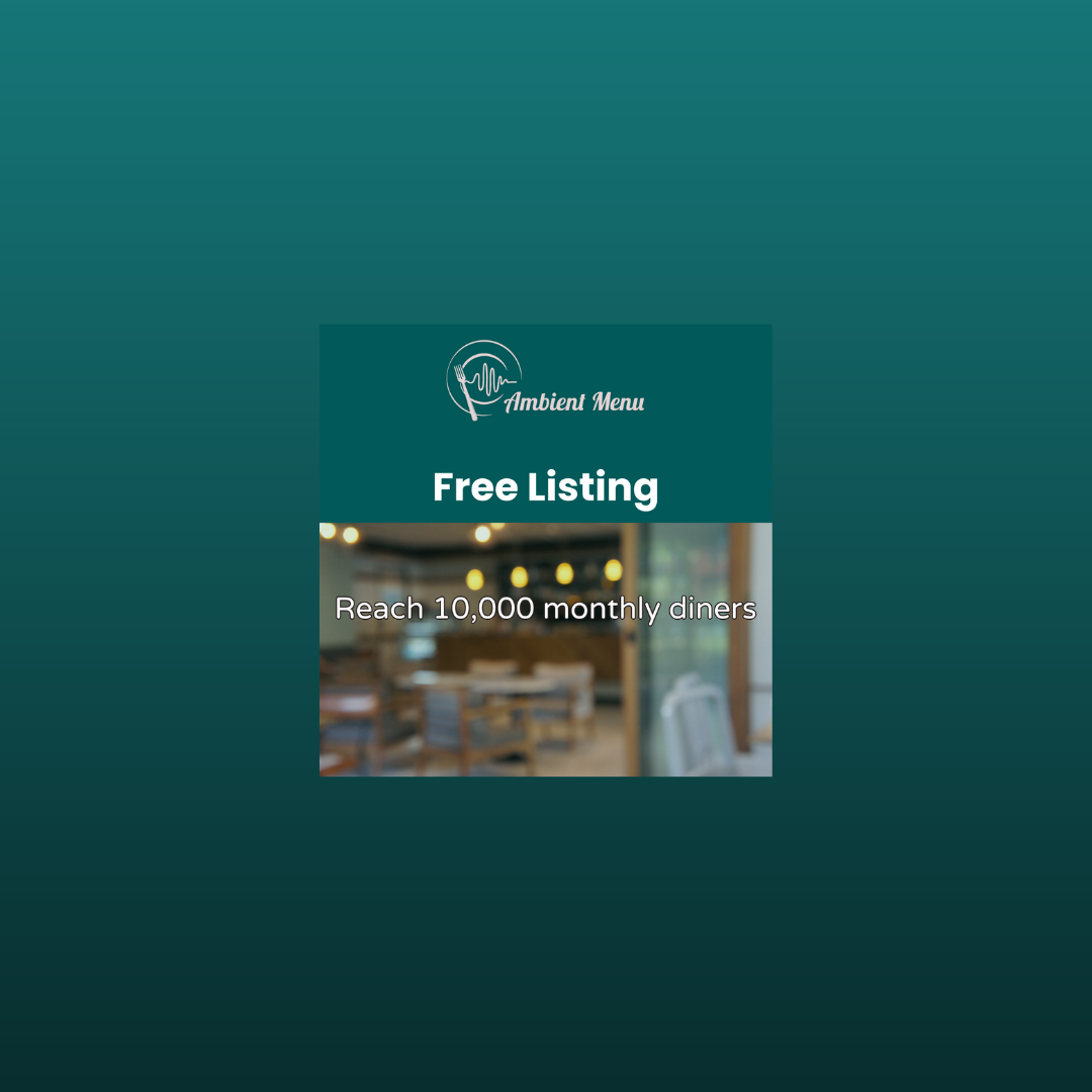 Claim your free listing - Ambient Menu